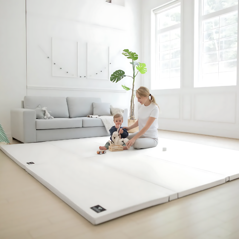 Licoco Play Mat Ivory / Gray 200x140 – The Sensory Supply