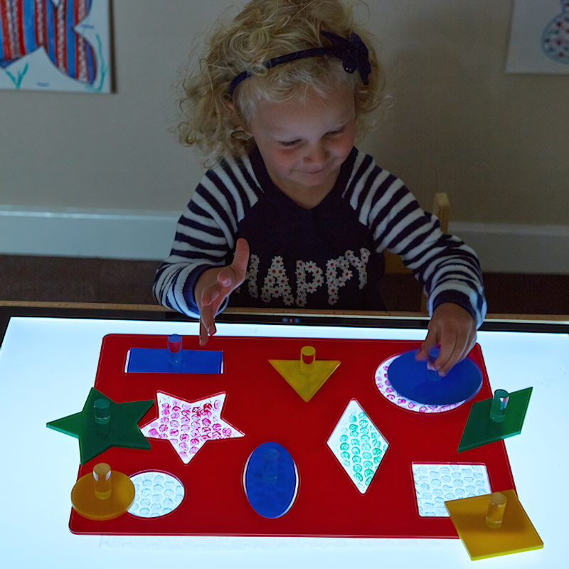 TTS Lightbox Acrylic Shape Sorting Board – The Sensory Supply